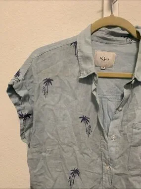 Rails | Tops | Rails Whitney Hawaiian Light Blue Shortsleeve Buttonup ...